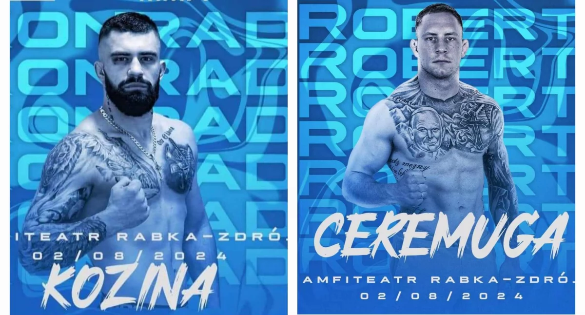 Robert Ceremuga i Konrad Kozina powalczą w gali sportów walki w Rabce ...