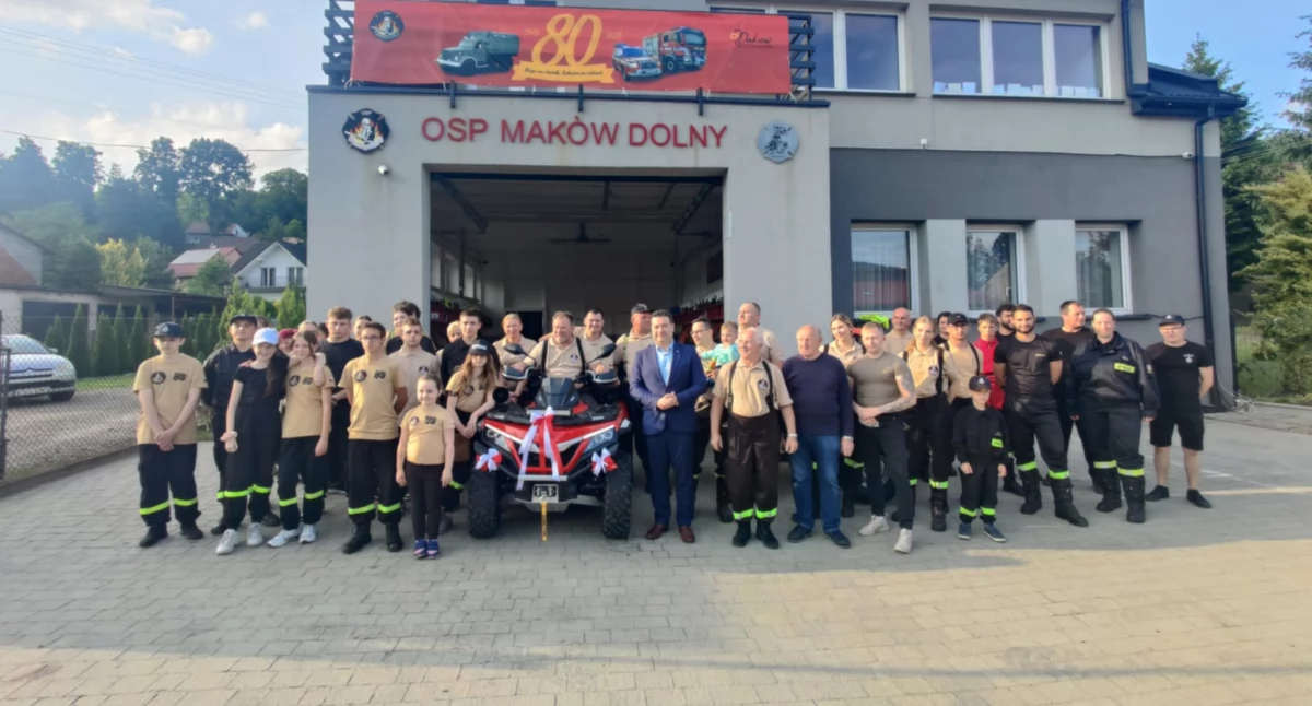 OSP Maków Dolny uroczyście powitała quada - wiadomości Maków Podhalański