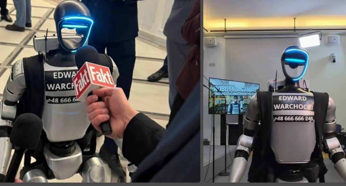Humanoidalny robot Edward Warchocki odwiedził Sejm - wiadomości