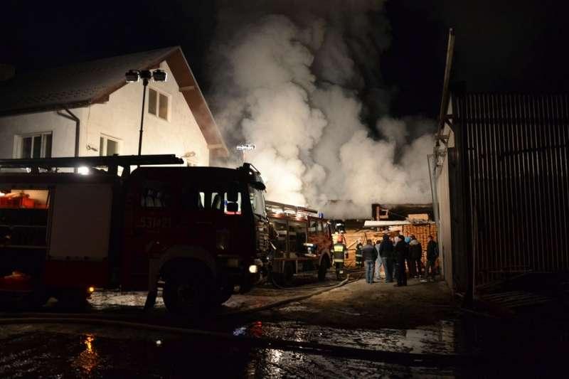 Pożar suszarni w Żarnówce - wiadomości